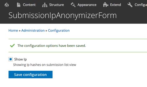 Submission IP Anonymizer On List View Drupal Org