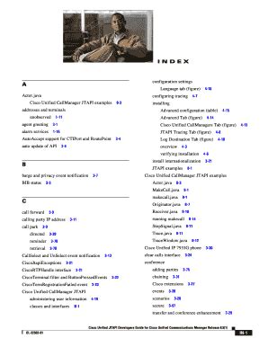 Cisco Unified JTAPI Developers Guide For Cisco Unified Fill And Sign Printable Template Online