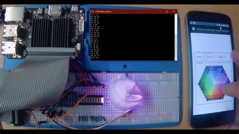 RGB Led Control With Raspberry Pi ODROID C YouTube