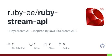 GitHub Ruby Ee Ruby Stream Api Ruby Stream API Inspired By Java 8 S Stream API
