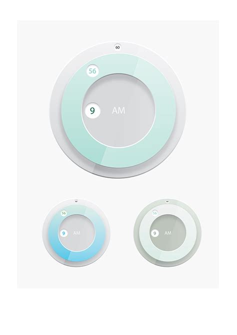 UI Clock Design Behance