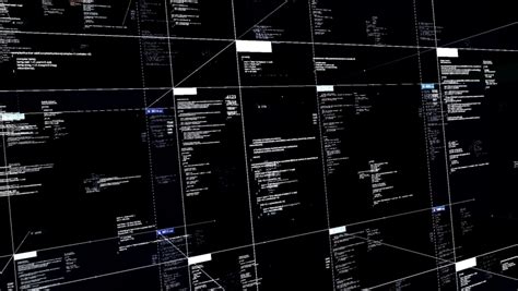 Abstract Programming Code Devided Into Blocks Stock Footage Video 100