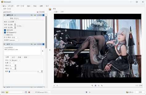 Xnconvert 图片批量处理工具 Coser福利社