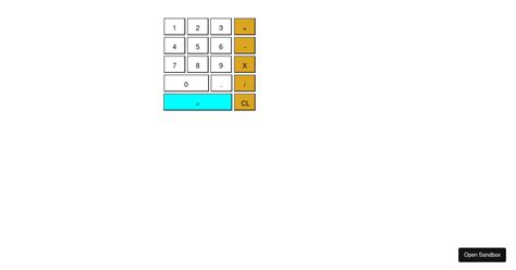 react calculator codesandbox