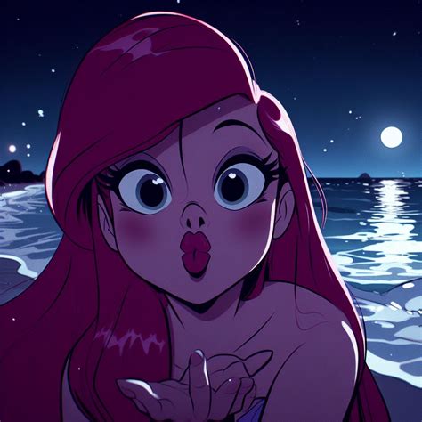 Ariels Cute Puckered Face By Floodunversed On Deviantart
