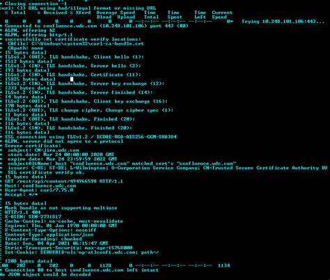 Curl Request Returning Badillegal Format Or