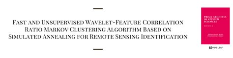 Fast And Unsupervised Wavelet Feature Correlation Ratio Markov