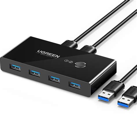 Buy Ugreen Usb 3 0 Switch Selector 2 Computers Share 4 Usb 3 0 Ports