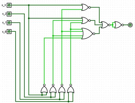 Making A Logic Circuit With Only 8 Nor Gates 42 Inputs And 44 Inputs