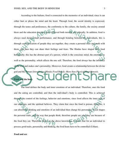Sex And The Body In Hinduism Essay Example Topics And Well Written Essays Words
