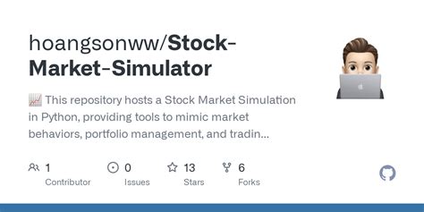 Github Hoangsonwwstock Market Simulator 📈 This Repository Hosts A