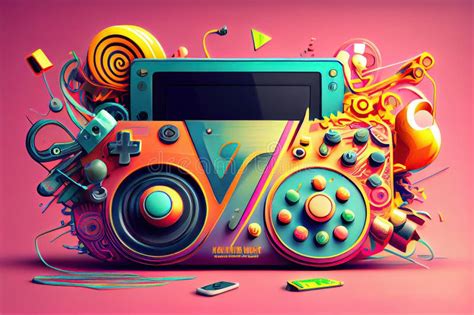 Gaming Console Video Game Generative Ai Stock Illustration Illustration Of Computer Playing