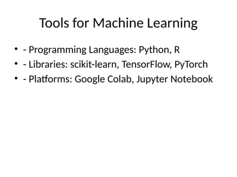 machine learning basic tutorial pptx