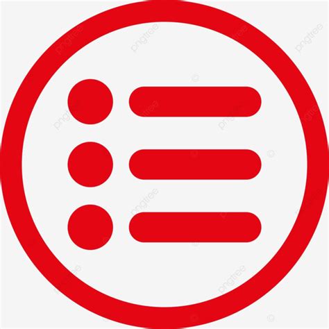 items flat red color rounded vector icon toolbar icon red vector