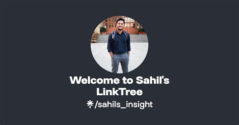 Welcome To Sahils Linktree Instagram Linktree