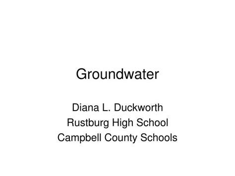 PPT Groundwater PowerPoint Presentation Free Download ID