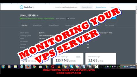 Monitoring Your Vps Server Using Nodequerycom Youtube
