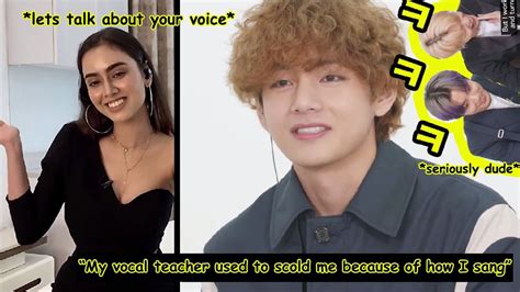 BTS V Reacts To His Voice Being Called SEXY Sakshma Srivastav Indian Interview YouTube