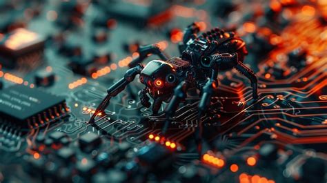 Premium Photo A Spider On Top Of A Computer Board Premium Photo A Spider On Top Of A Computer Board