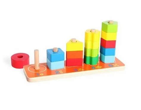 Multicolor Wooden Geometric Blocks Shape Sorter Column At Rs 499piece In Sitapur
