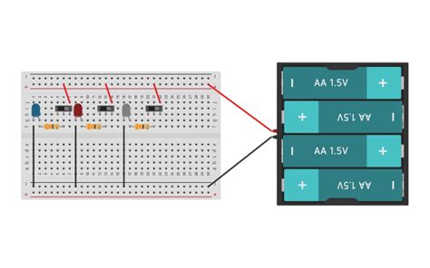 Circuit Design Circuito Led Paralelo P2 Tinkercad