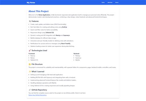 Building A Full Stack Notes Application With Nodejs Express React