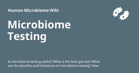Microbiome Testing Human Microbiome Wiki
