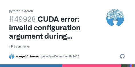 CUDA error: invalid configuration argument during backward through torch.cdist · Issue #49928 ...