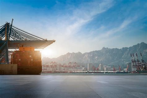 Premium Photo Dock Cranes Loading Containers Trade Port Shipping