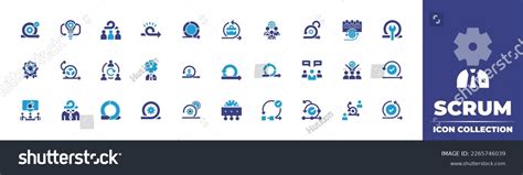 Scrum Icon Set Duotone Color Vector Stock Vector Royalty Free 2265746039 Shutterstock