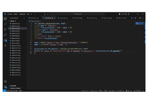 Ejercicio Py Informatica Archivo Editar Selecci N Ver Ir Tarea
