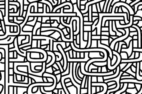 free vector black abstract turing irregular organic lines seamless