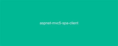 Aspnet Mvc5 Spa Client