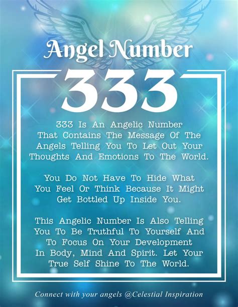 Angel Number 333 Angel Number Meanings Number Meanings Spiritual Angels