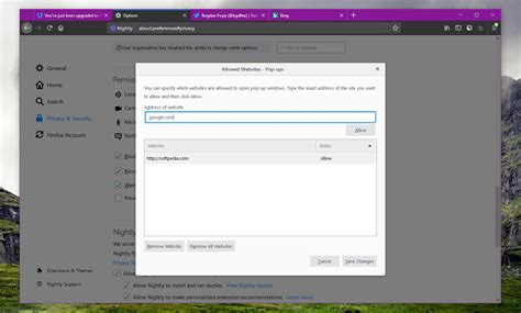 how to allow and block websites from playing sounds automatically in
