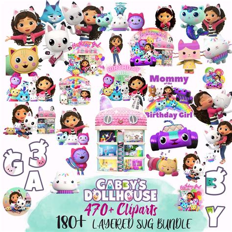 Gabby Dollhouse Clipart Etsy