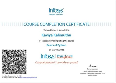 Python Infosys Kavya K