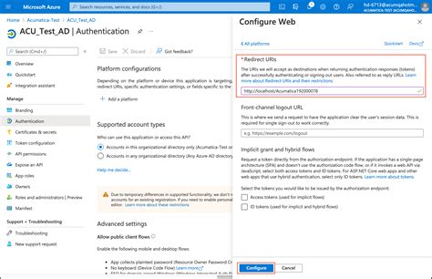 Configure Azure Active Directory