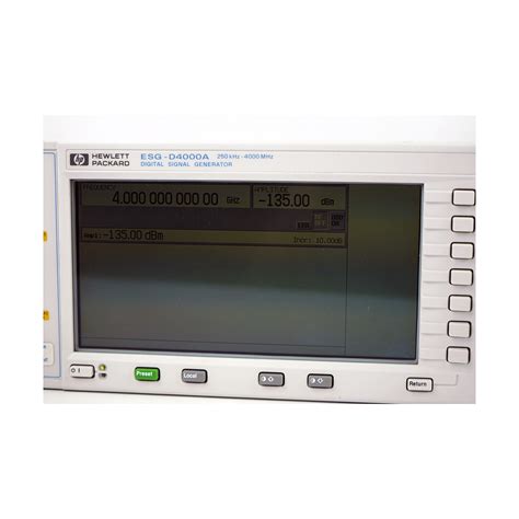 HP Agilent Keysight ESG D4000A E4433A RF Signal Generator 250kHz 4G 2 142 00