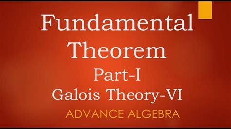 Galois Group Galois Extension Fundamental Theorem Of Galois Theory Lecture 38 By Sanjeev
