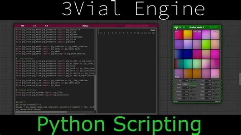 Python Scripting Editor In Vial Engine YouTube