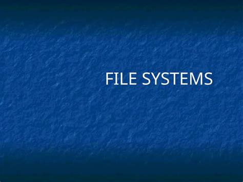 File System Os Pptx