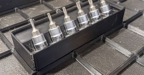 Gridfinity Socket Holder 6 Slots For 1 4 Socket Torx Bit Shown By SailorJerry Download
