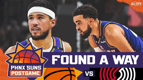 Booker, Phoenix Suns SHAKE OFF 3rd Q Struggles Beat Blazers