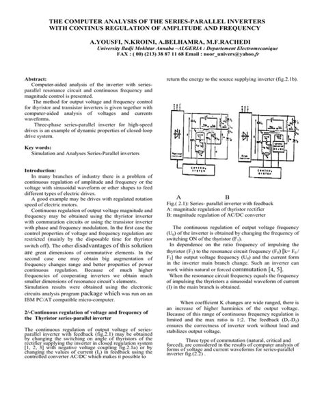 Properties Of Series And Parallel Resonance Circuits