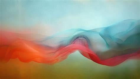 Abstract Flowing Colors Create A Serene And Ethereal Atmosphere Stock