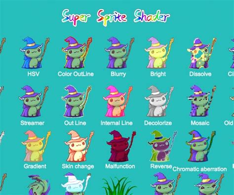 Artstation Unity Shader Super Sprite Shader Game Assets