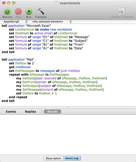 Export Messages From Mail To Excel With Applescript Southcoastweb