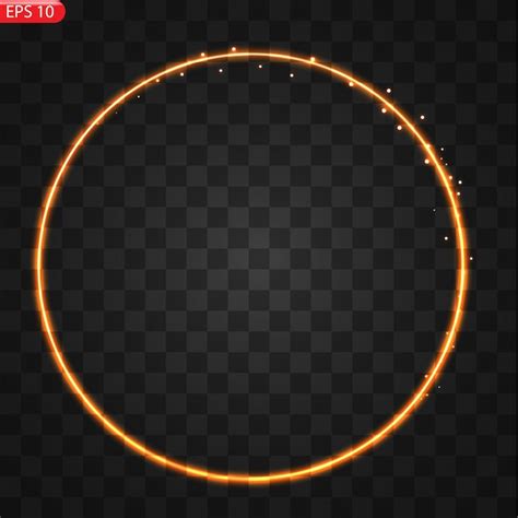 투명한 배경에 격리된 현대적인 골드 빛나는 빈티지 프레임 프리미엄 벡터