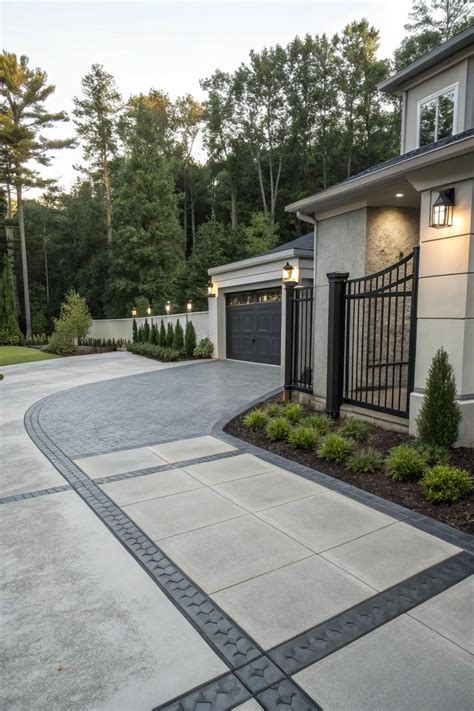 16 Stylish Modern Concrete Driveway Ideas